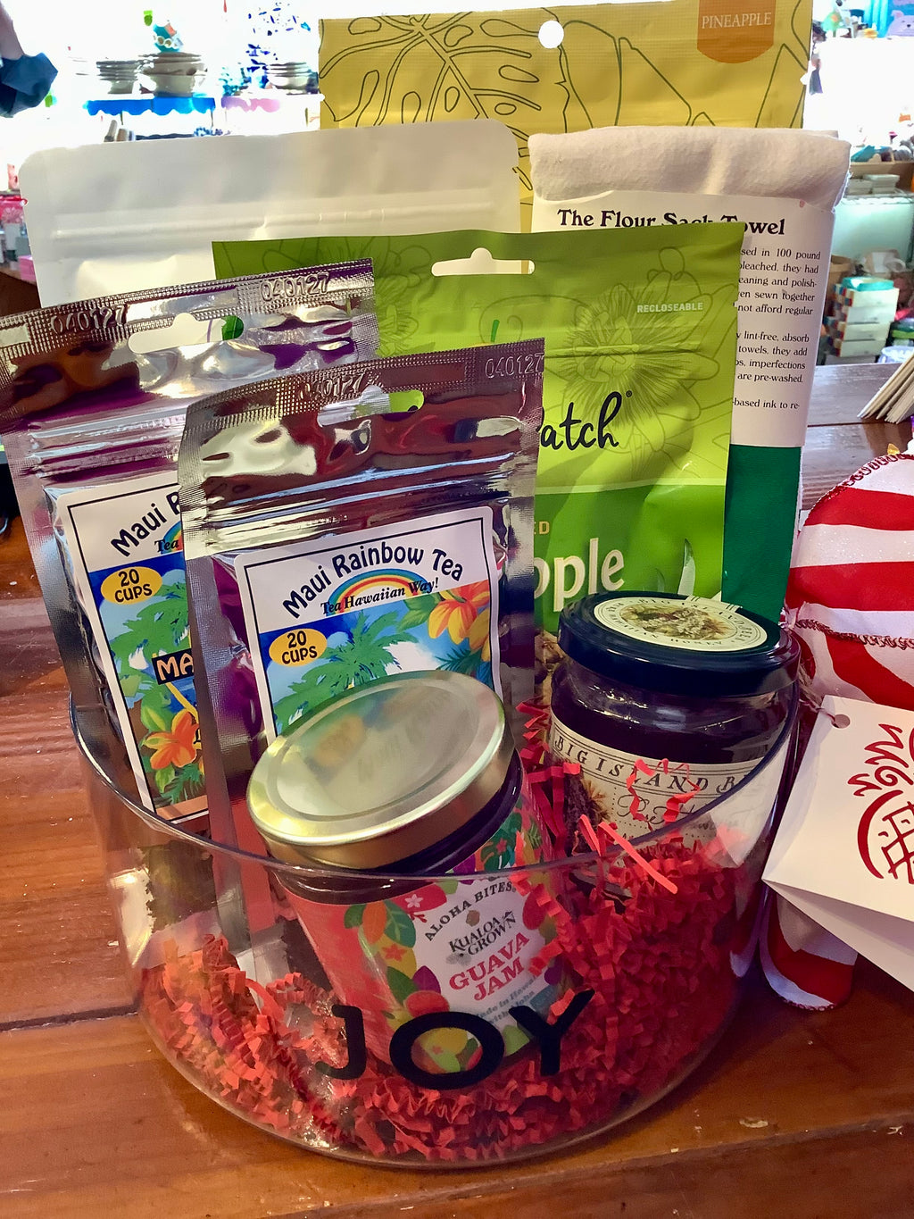 Joy Breakfast Gift Bucket – Red Pineapple